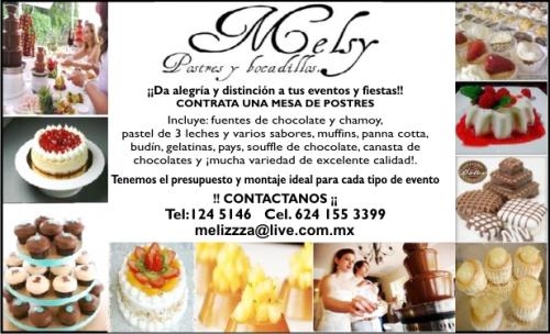 Melsy: postres y bocadillos en Baja California Sur - Otros Servicios ...